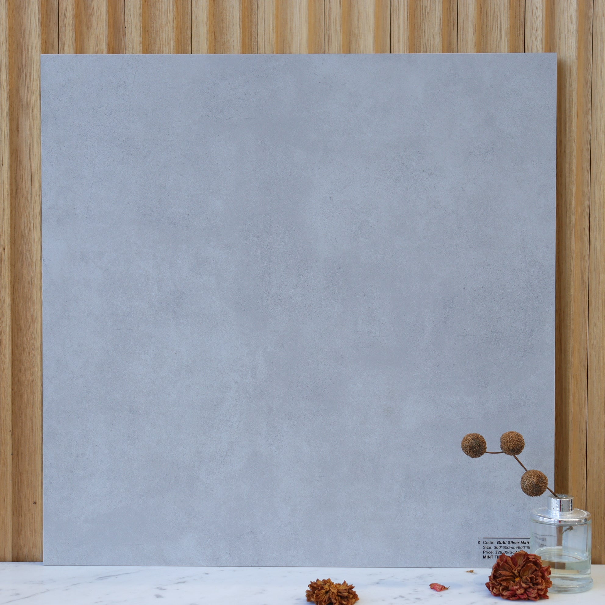 Gubi Silver Matt – Mint Tiles